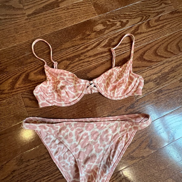 REVOLVE | Swim | Tori Praver Pink Leopard Bikini Set | Poshmark